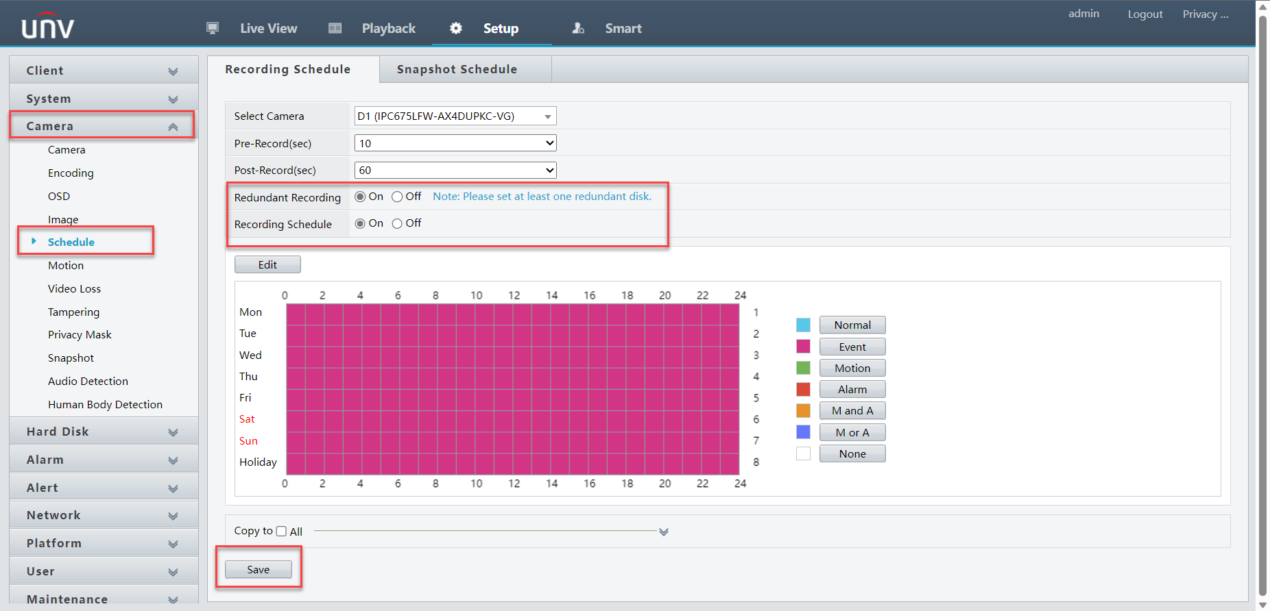 UNV Recorder || Face Detection || Web GUI