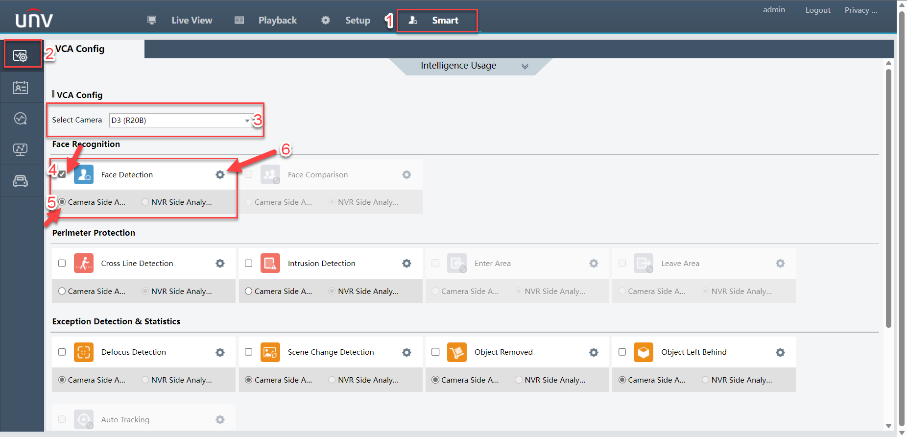 UNV Recorder || Face Detection || Web GUI