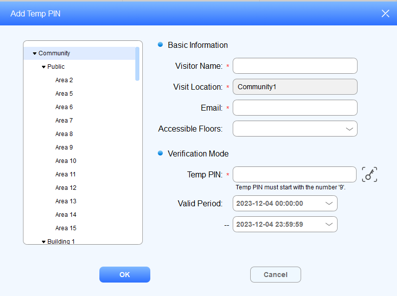 Akuvox Local Sdmc How To Create Temporary Pin Code