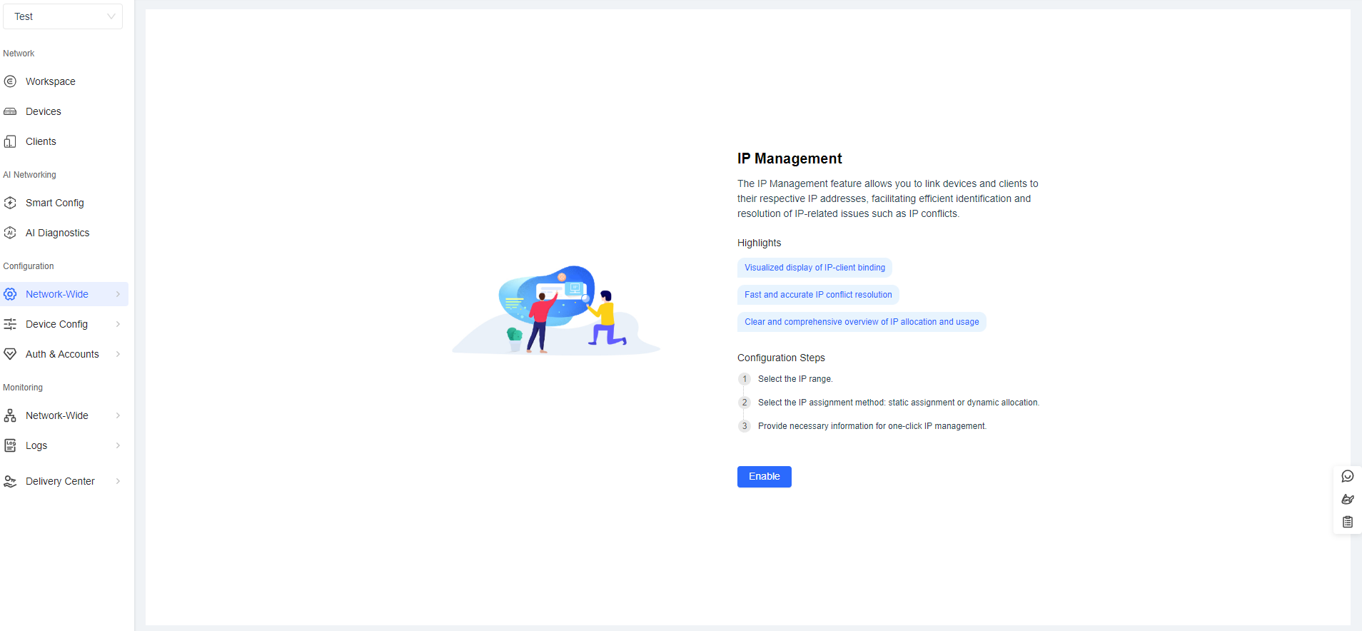 Reyee Gateway || IP Address Binding || Web GUI