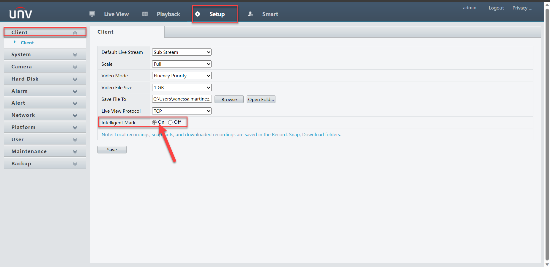 UNV Recorder || Face Detection || Web GUI