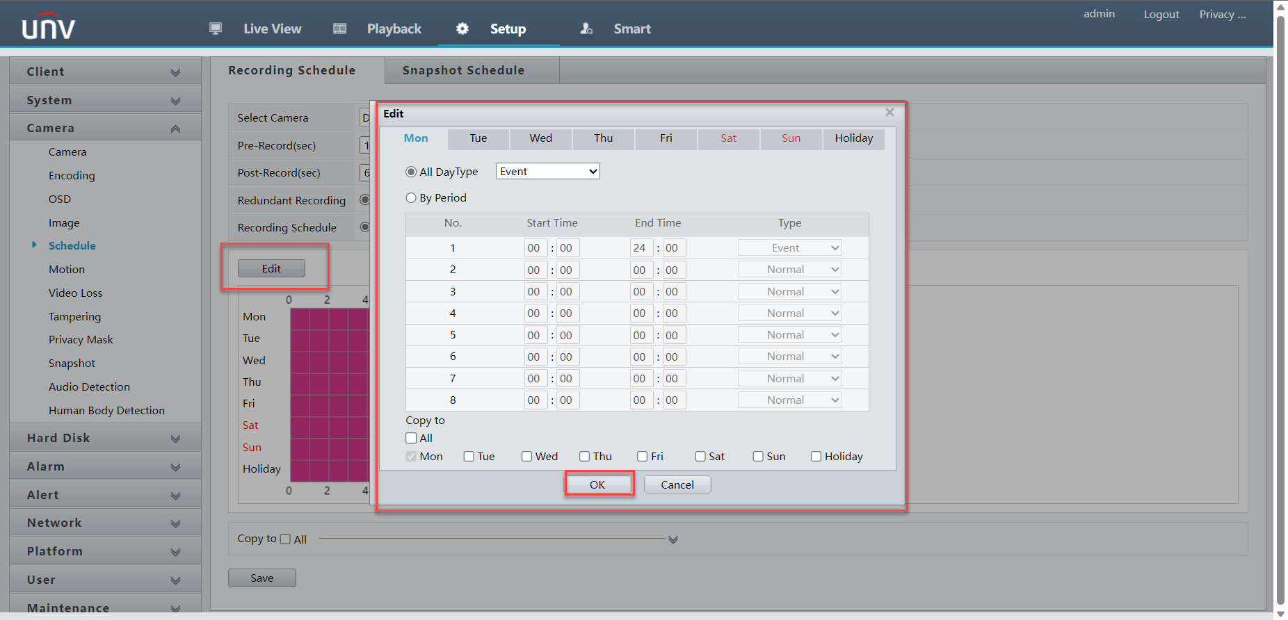 UNV Recorder || Face Detection || Web GUI