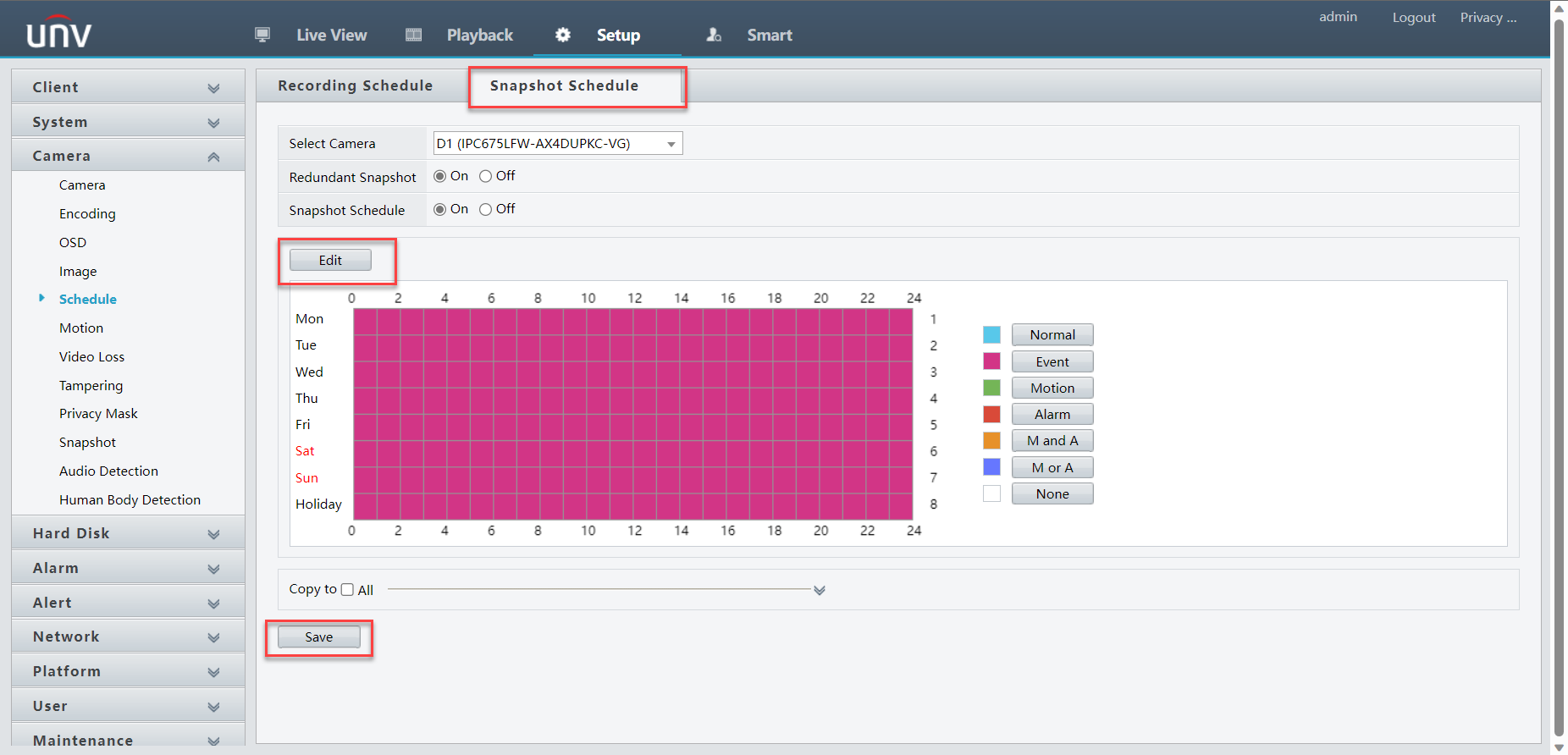 UNV Recorder || Face Detection || Web GUI