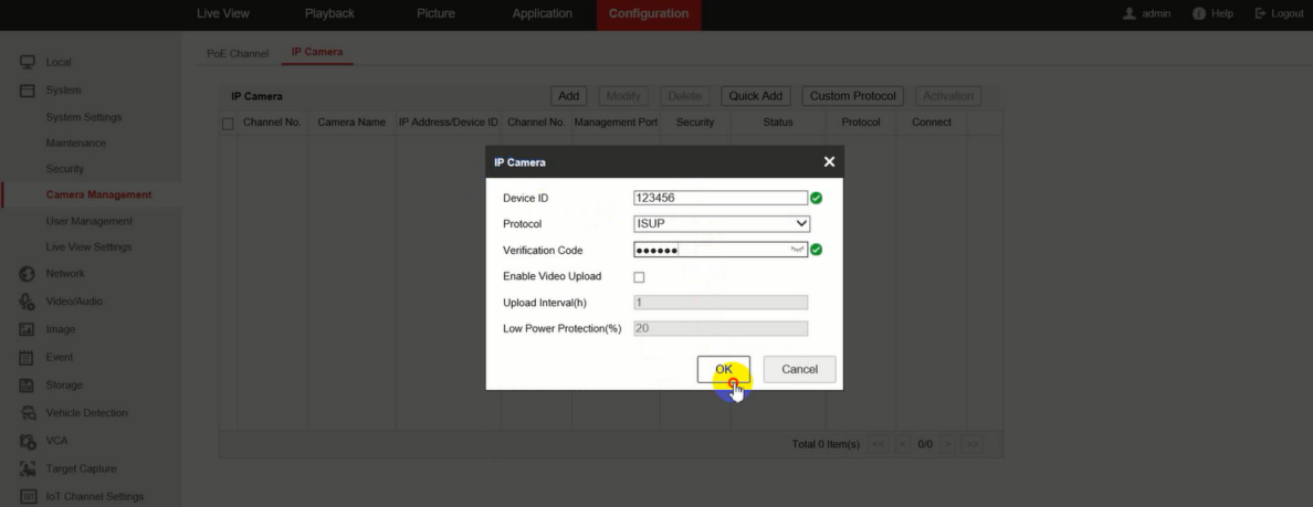 ENS IPC || How to add Solar Camera on NVR through ISUP protocol || WEB GUI