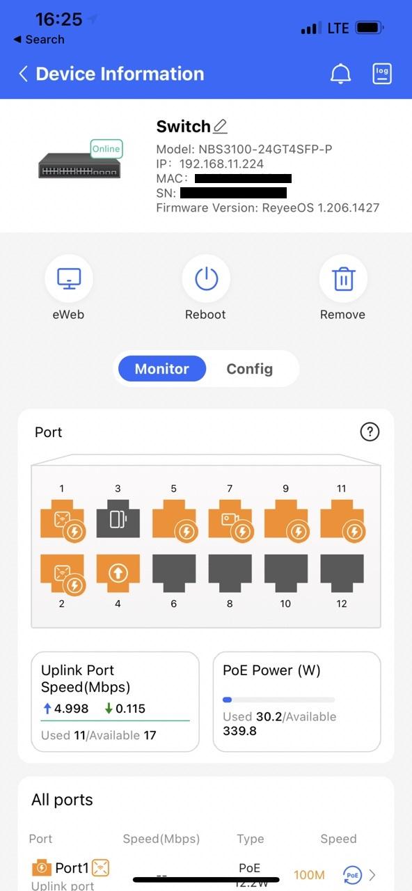 Reyee Mobile App || Configuring Port Topology || Ruijie Reyee