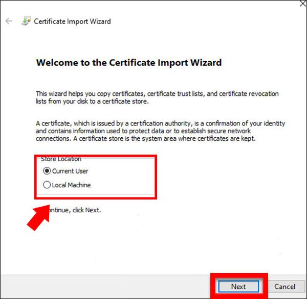 General || SSL Certificate Local installation